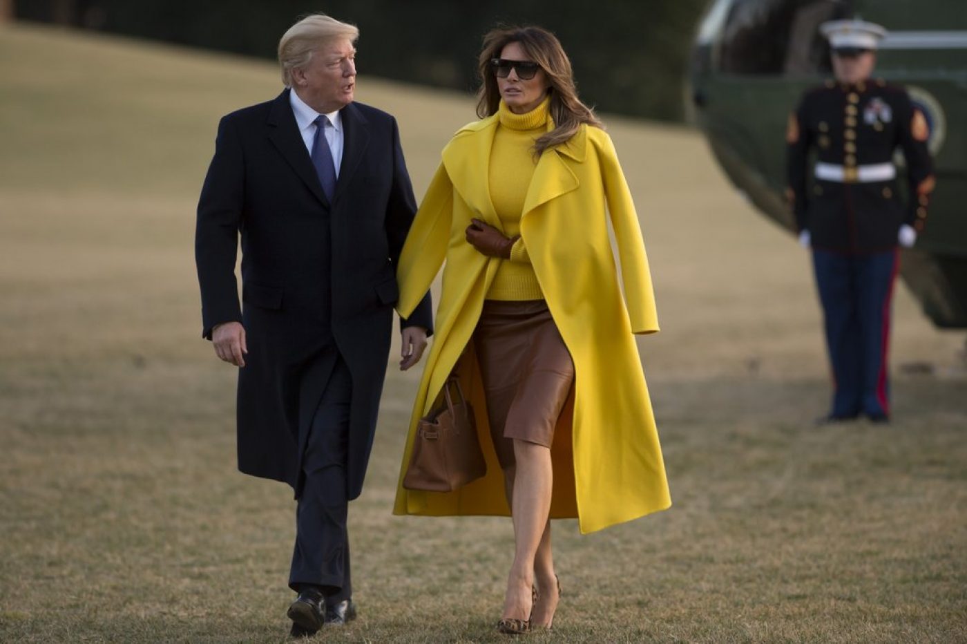 Melania Trump Wore A Yellow Outfit In The Chicest Way Ever | FPN