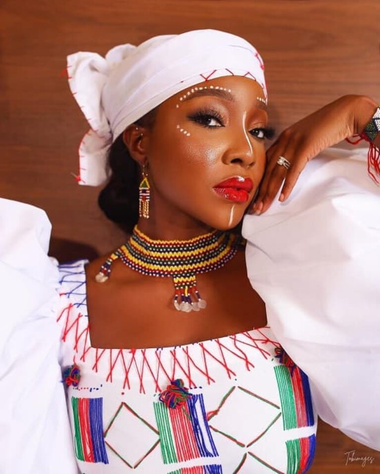 Actress Ini Dima-Okojie Leads The Glamor In A Gorgeous Fulani Dress For ...