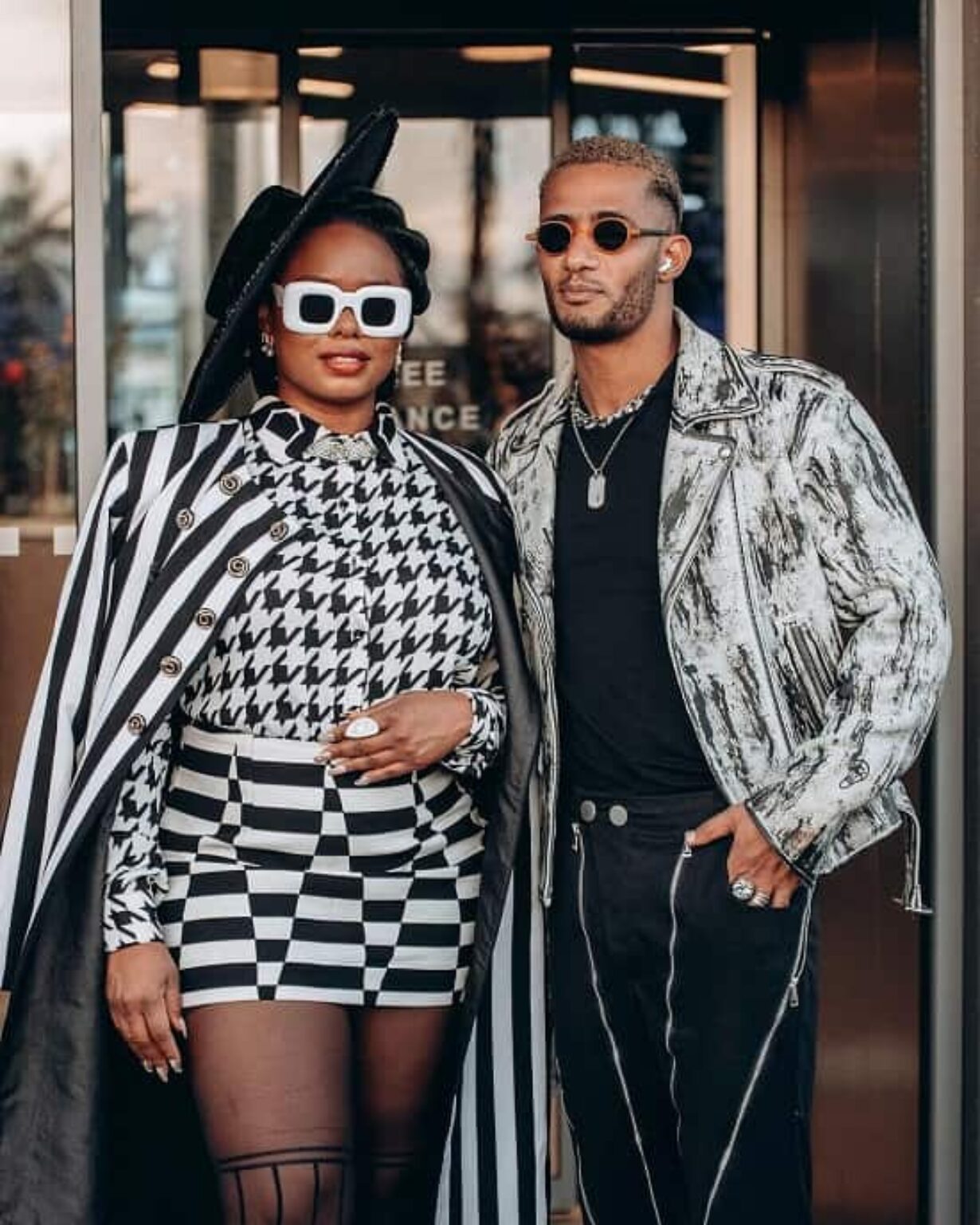 Yemi Alade Wears a Chic Black and White Monochrome Look in Abidjan | FPN