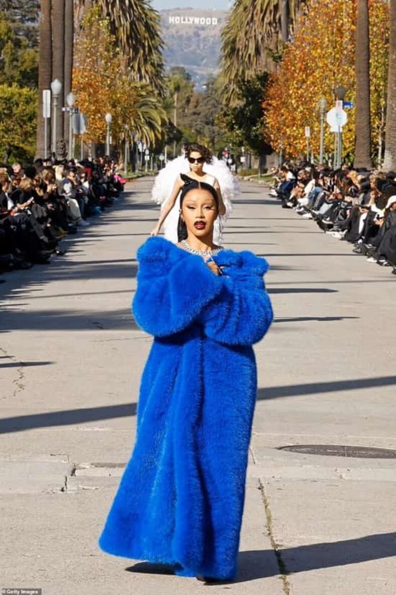 Cardi B Debuts Runway Look at Balenciaga Show